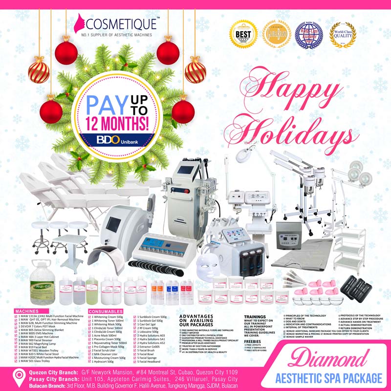 Diamond Aesthetic Spa Package - Cosmetique Beauty Supplies Philippines